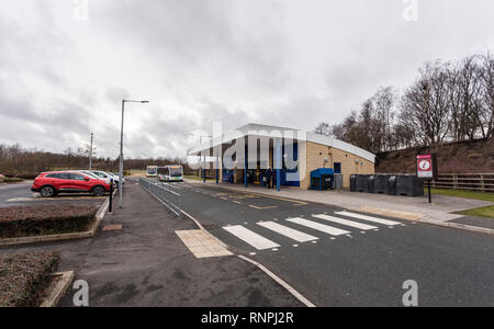 Durham Park and ride bus at Belmont terminus Durham City, north east ...