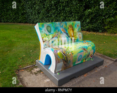 Ladybird bench Queens Park Loughborough UK Stock Photo - Alamy
