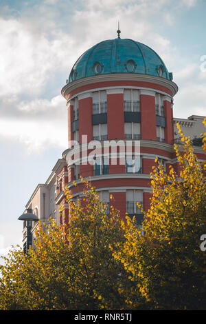 Old building facade and dome. Bilbao, Spain Stock Photo - Alamy