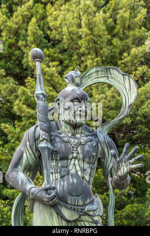 Agyo Deva King (Nio or Kongorikishi) Guardian. Shoukoku-ji temple. Part ...