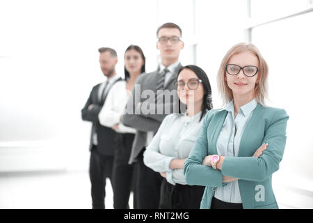 image of a professional business team standing together.photo with copy ...