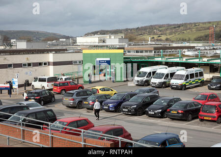 Airedale General Hospital, car park and buildings, Steeton, West ...