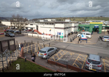 Airedale General Hospital, car park and buildings, Steeton, West ...