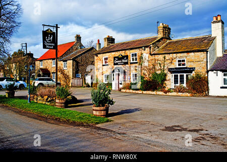 The Queens Head, Finghall, North Yorkshire, England Stock Photo - Alamy