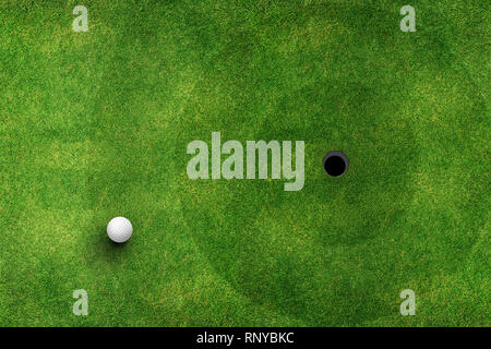 Top view of golf course Stock Photo - Alamy