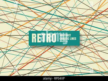 Random, chaotic lines element. Random stripes – stock vector ...