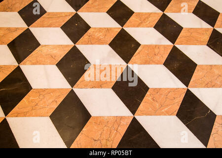 3d Illusion Marble Stone Cube Tiles Geometric Floor Stock Photo - Alamy