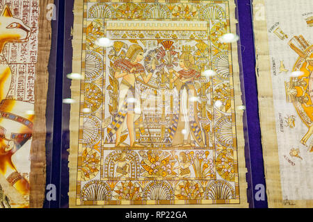 CAIRO, EGYPT - JANUARY 27, 2019: Aerial view of visitors of the ...