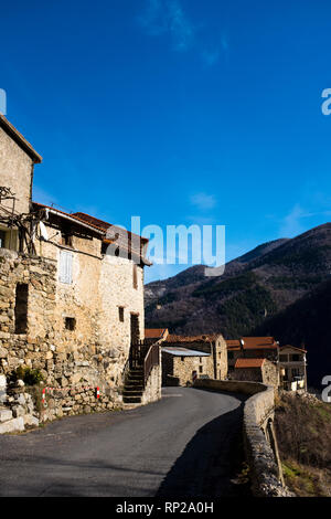The Village of Py, on the way to Mantet, Pyrenees, France Stock Photo ...
