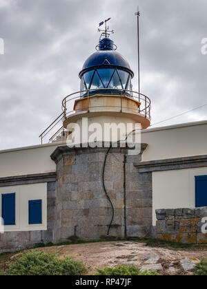 Lighthouse at Cape Prior, near Ferrol, La Coruna, Galicia, Spain Stock ...