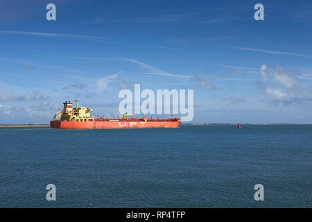 The Cape Beira Oil and Chemical Tanker at BP Hamble Southampton Water ...