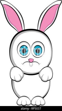 Cute sad easter bunny Stock Vector Image & Art - Alamy