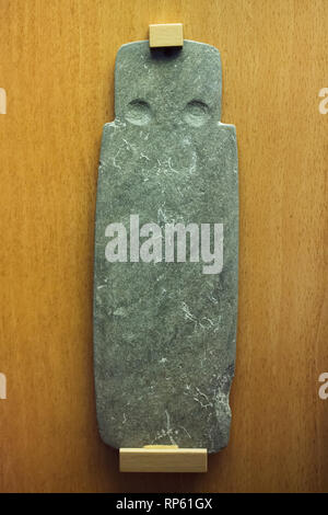 Idol plaque, schist. Late Neolithic, C. 3.500-2.750 BC. Castelo de Vide ...