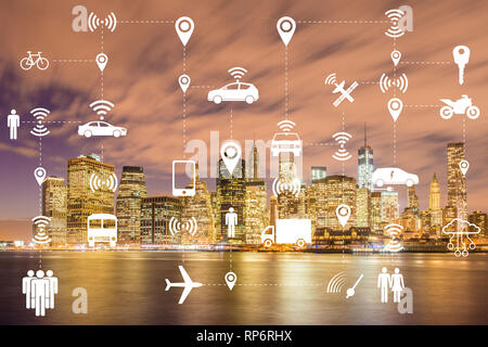 Ridesharing and carpooling concept in the city Stock Photo - Alamy