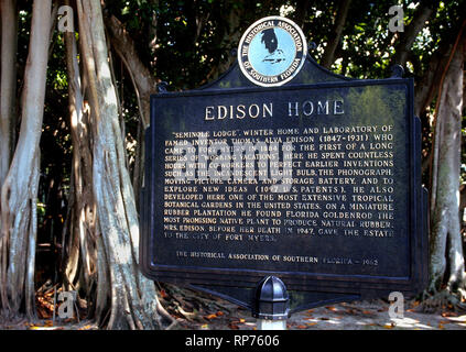 Fort Ft. Myers Florida,Thomas Edison & Henry Ford Winter Estates ...