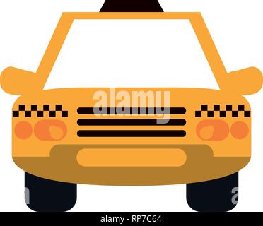 Taxi cab vehicle frontview Stock Vector Image & Art - Alamy