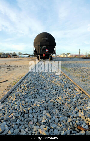 Train tanker for transporting Class 3 flammable liquids by rail ...