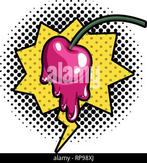 cherry dripping isolated icon Stock Vector Image & Art - Alamy