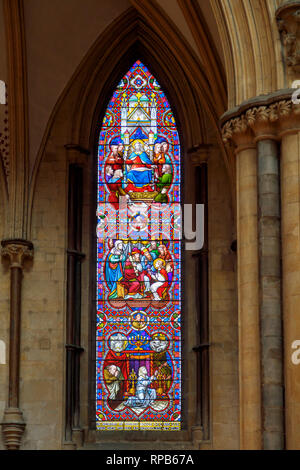 The Boole Window, or Teaching Window, stained glass in Lincoln ...