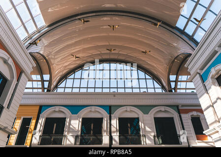 glass ceiling indoor shopping mall eaton centre natural light Stock ...