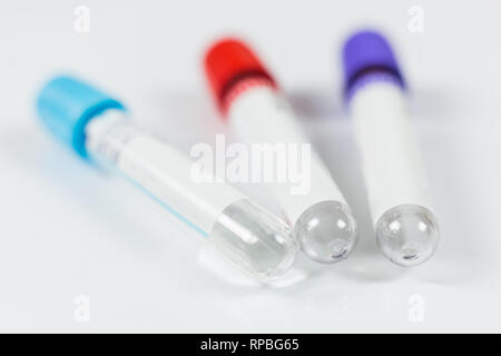 Bottles for samples used in hospitals or medicine for blood samples in ...