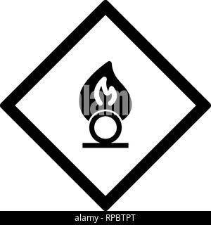 Vector Oxidizing agent Road Sign Icon Stock Vector Image & Art - Alamy
