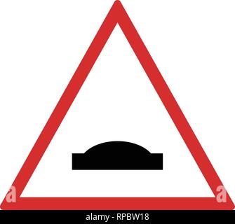 Vector Hump bridge Road Sign Icon Stock Vector Image & Art - Alamy