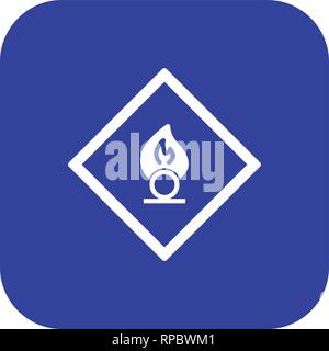Vector Oxidizing agent Road Sign Icon Stock Vector Image & Art - Alamy