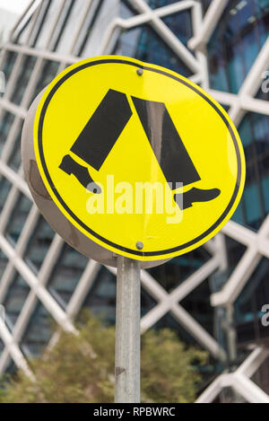 An Australian pedestrian crossing sign Stock Photo - Alamy