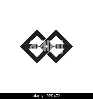 Initial GG Letter Linked Logo. GG letter Type Logo Design vector ...