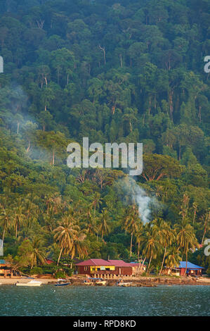 ABC beach and rainforest on Tioman island, Maiaysia Stock Photo - Alamy