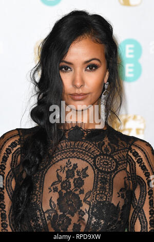 British tv presenter Maya Jama attends the EE British Academy Film ...