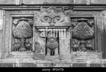 Vishnu relief in the Prambanan temple complex on Java Stock Photo - Alamy