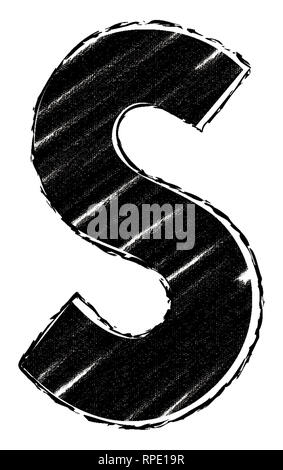 Graphic letter with brushstroke style. Letter R. Freehand drawn letter ...