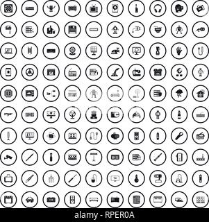 100 electronics icons set, simple style Stock Vector Image & Art - Alamy