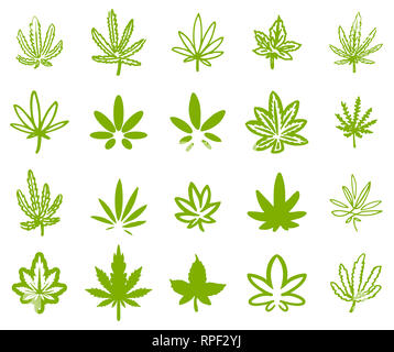 canabis marijuana sign symbol illustration design template Stock Photo ...