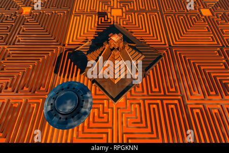 A Mayan Maze Stock Photo - Alamy