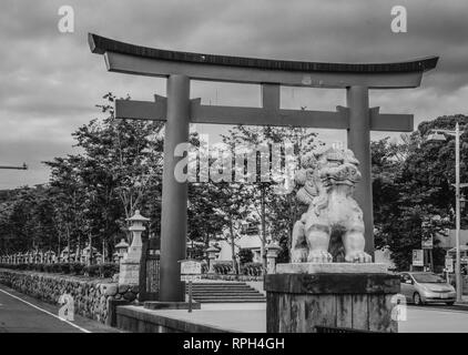 Typical Japanese Red Gate in the Streets of Kamakura called Torii Gate ...
