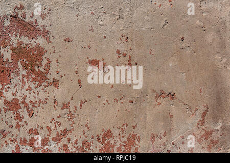 red wall background with withered paint. Old plaster texture Stock ...
