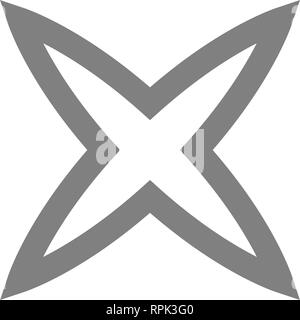 Check marks - gray cross icon simple - vector illustration Stock Vector ...