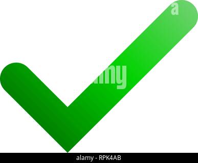 Check marks - green gradient tick icon - vector illustration Stock ...