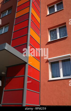 Apartment block with balcony, living, renting, rental block, rental ...