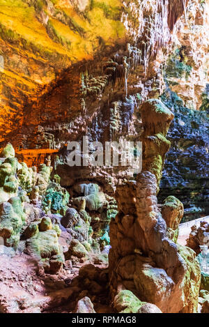 Stalactites and stalagmites in the Cave of Castellana, Castellana ...