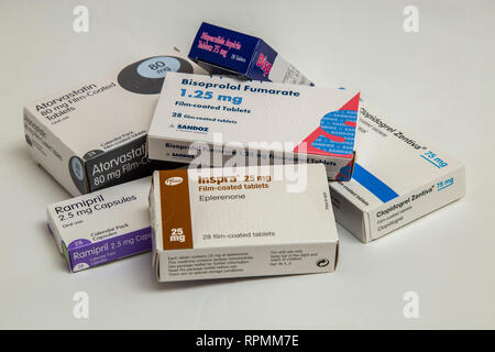 Drugs typically taken after a heart attack, atorvastatin,aspirin ...