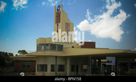 Futurist architecture of the FIAT tagliero service station built in ...
