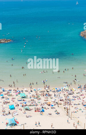 Beach - april 29th 2017, Tel Aviv-Yafo, Israel Stock Photo - Alamy