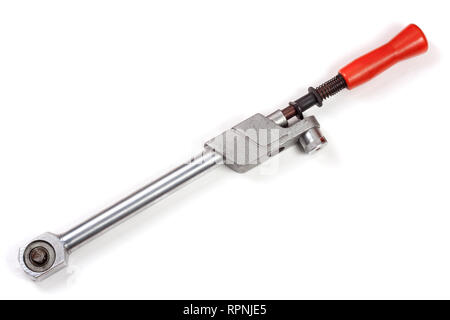 Torque wrench with dynamometric key on white background Stock Photo - Alamy