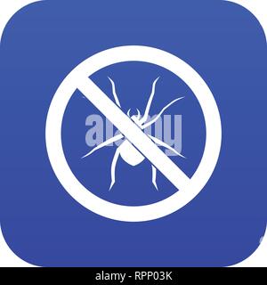 No spider sign icon digital red Stock Vector Image & Art - Alamy