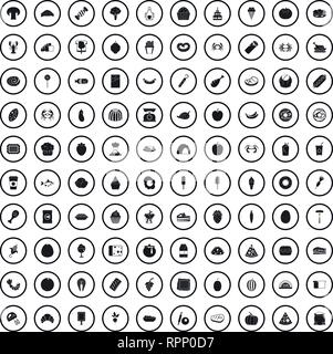 Favorite food icons set, simple style Stock Vector Image & Art - Alamy