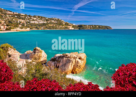 Cap Martin near Monaco Mediterranean coast view Stock Photo - Alamy
